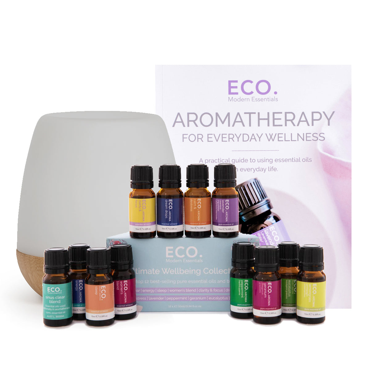 Bliss Diffuser, Ultimate Wellbeing Collection & ECO. Book Collection